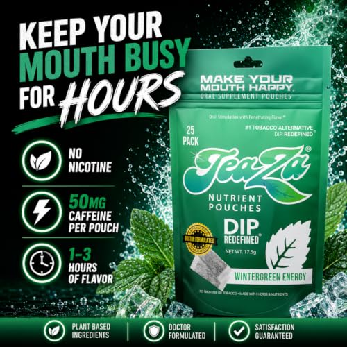 Nicotine alternative energy pouches