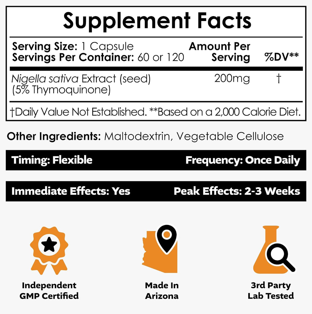 Nigella Sativa extract for cognitive support