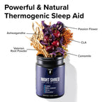 night shred fat burners with 30 servings