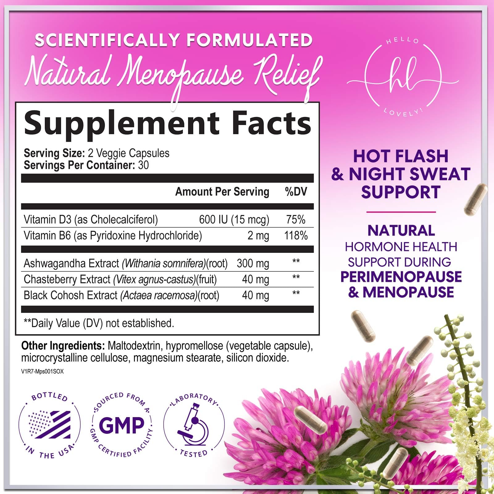 night sweat relief menopause supplements