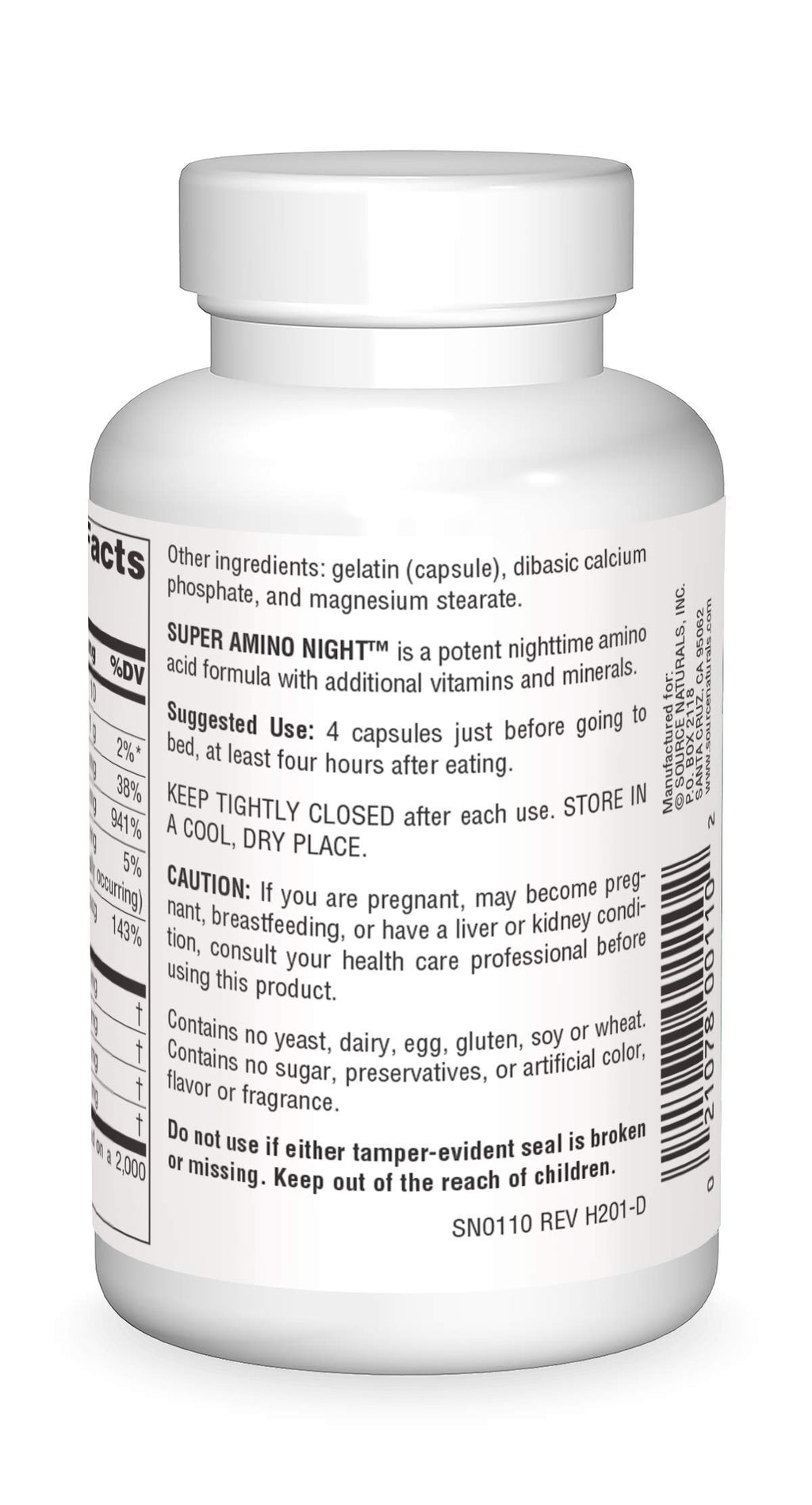 nighttime amino acid support