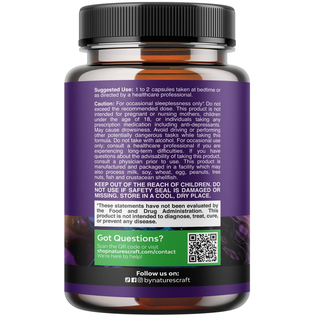nighttime calm with sleep capsules