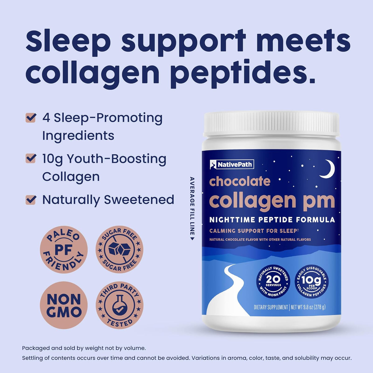nighttime collagen powder for relaxation