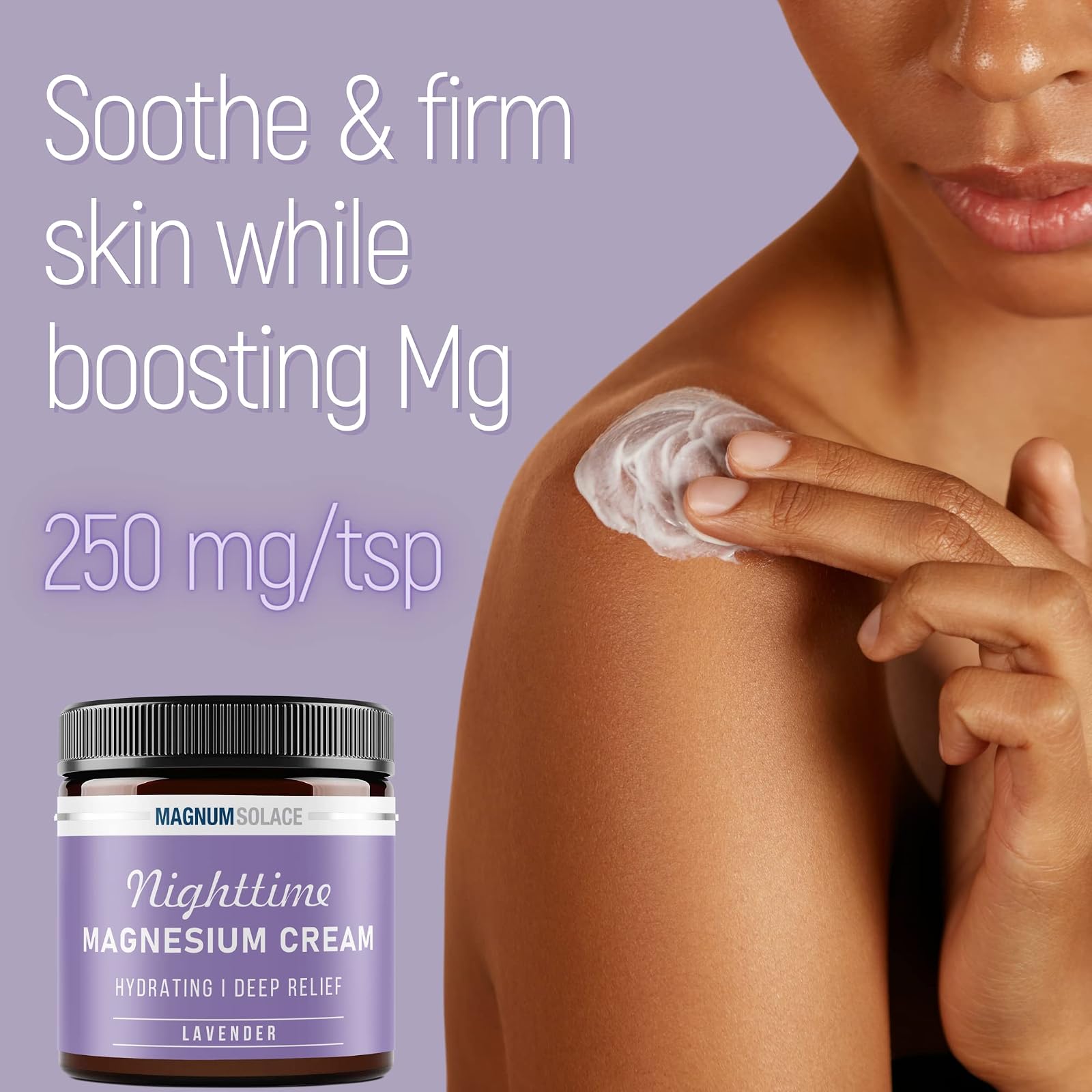 Nighttime cream with magnesium for better sleep