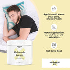 Nighttime melatonin cream for soothing sleep