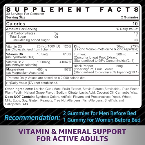 nighttime recovery gummies with vitamin D3