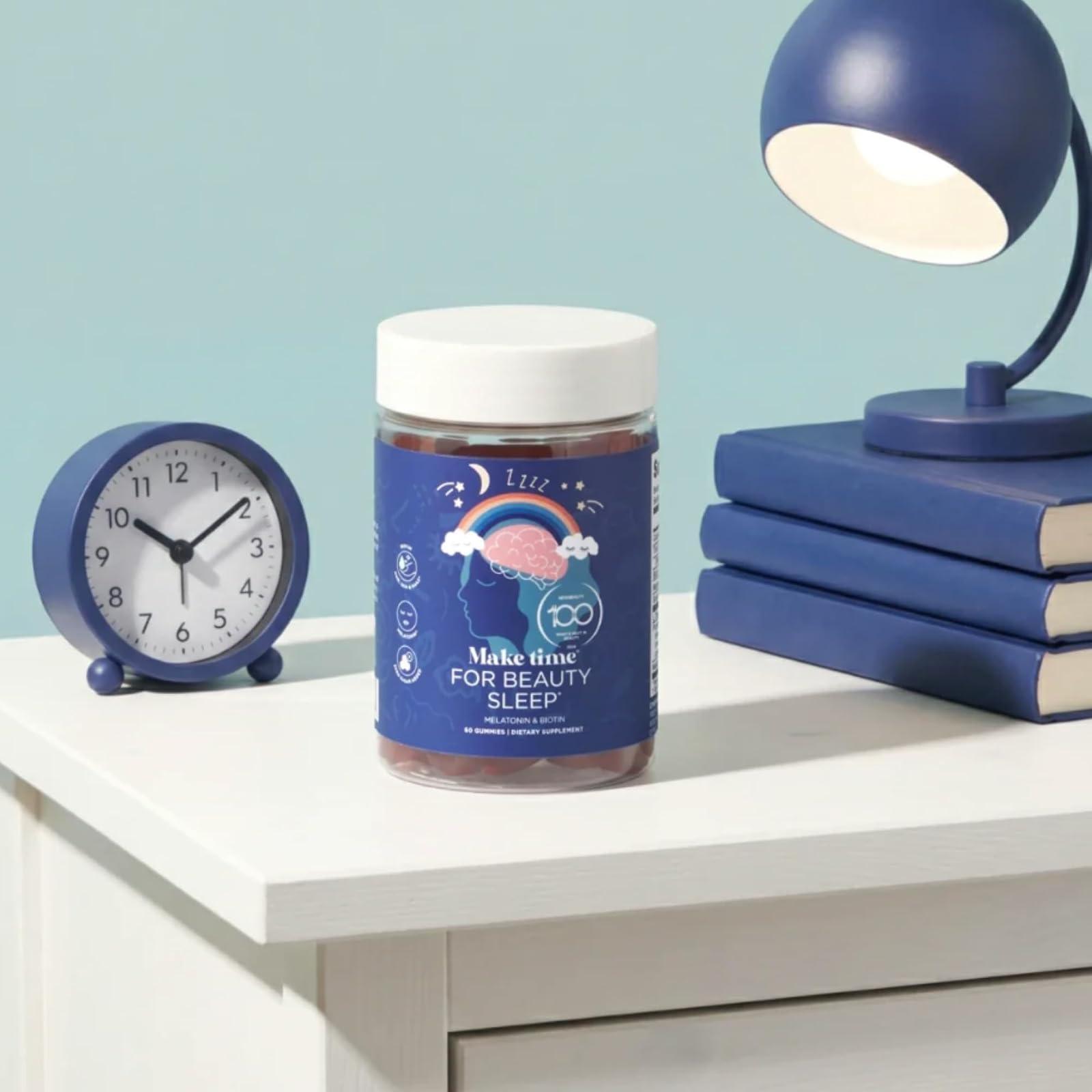 Nighttime relaxation with MAKE TIME gummies