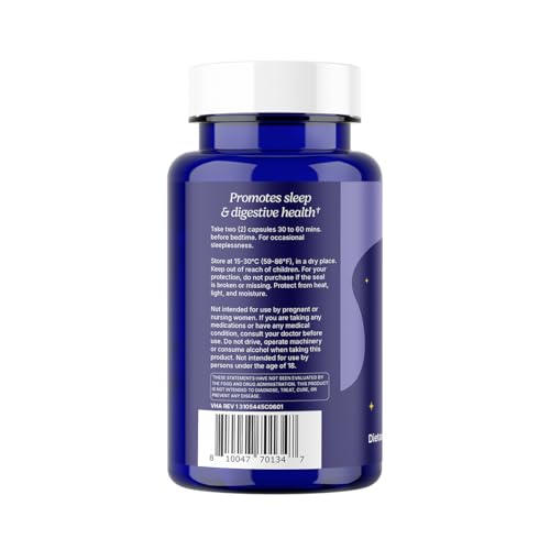 nighttime relaxation with melatonin supplement