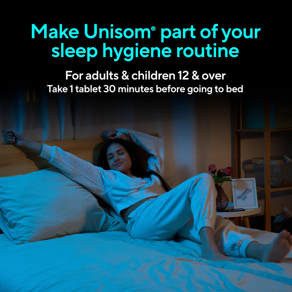 Nighttime relief with Unisom tablets