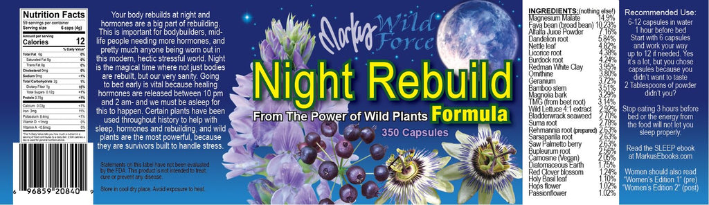 nighttime restorative supplements for health