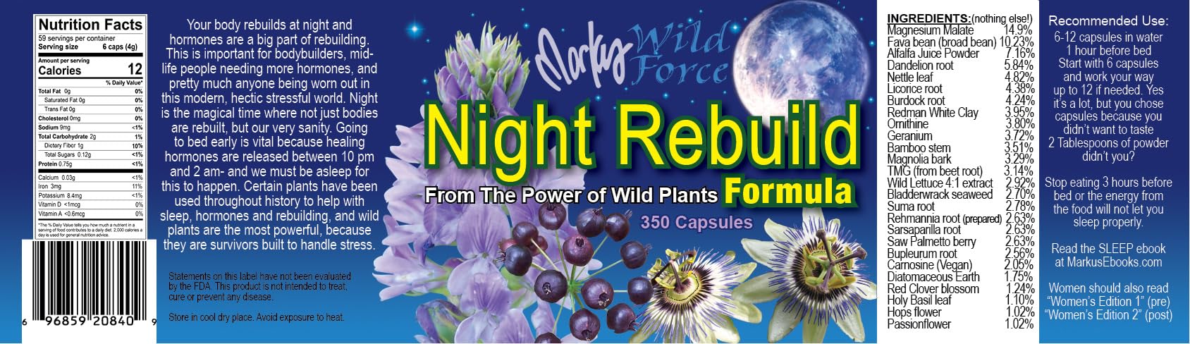 nighttime restorative supplements for health