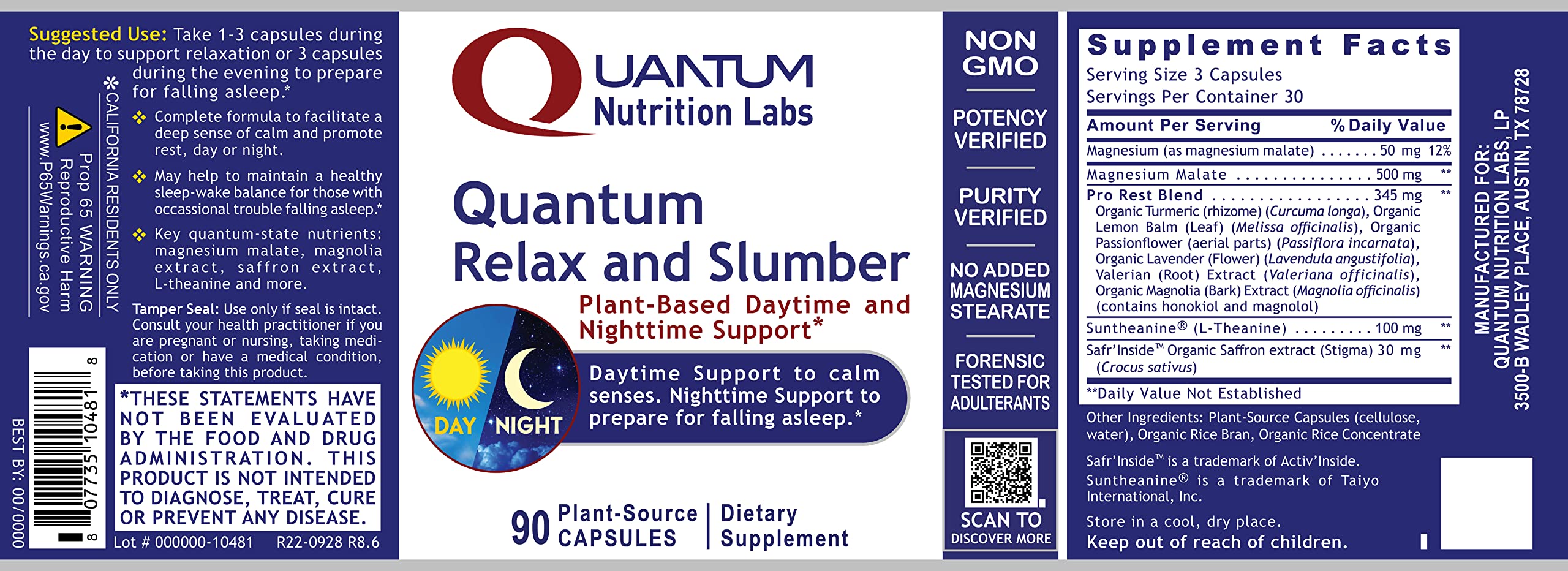 nighttime wellness with blended vitamins