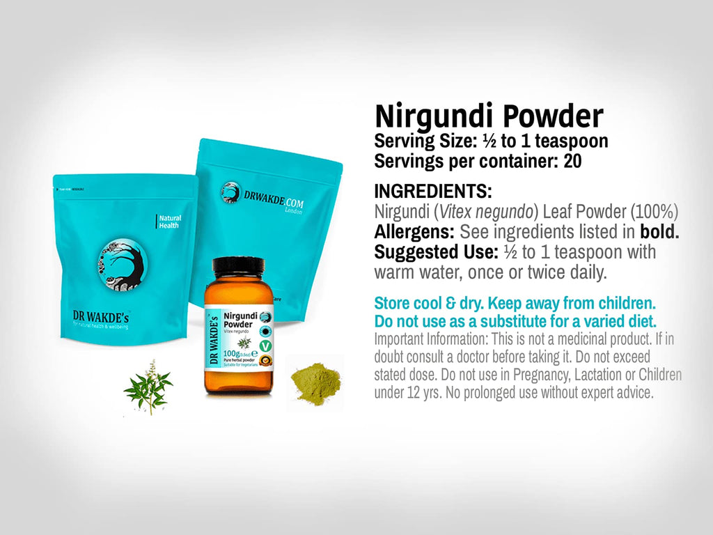 Nirgundi powder for holistic health