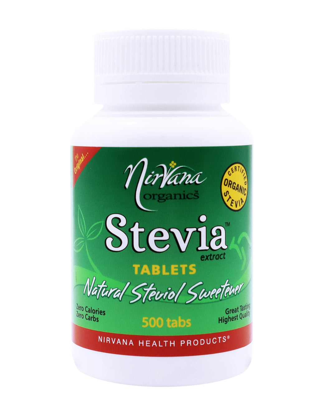 Nirvana Organics Stevia natural sweetener tablets