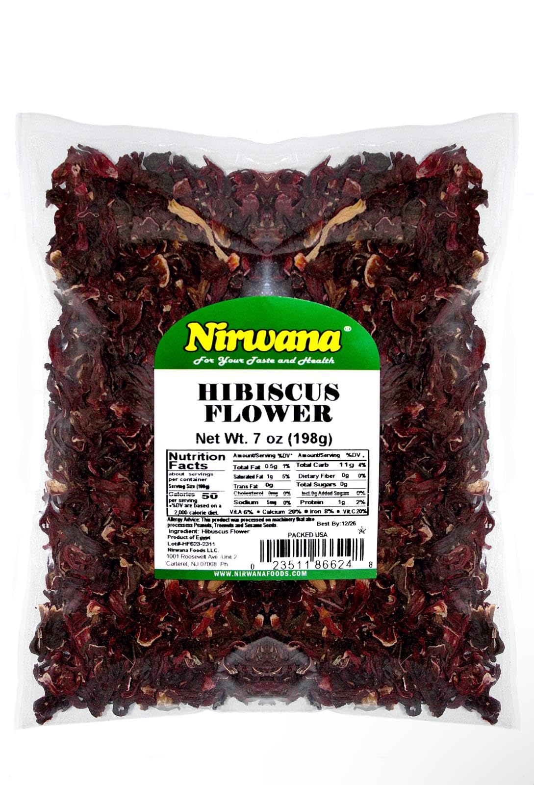 Nirwana dried hibiscus flowers for tea