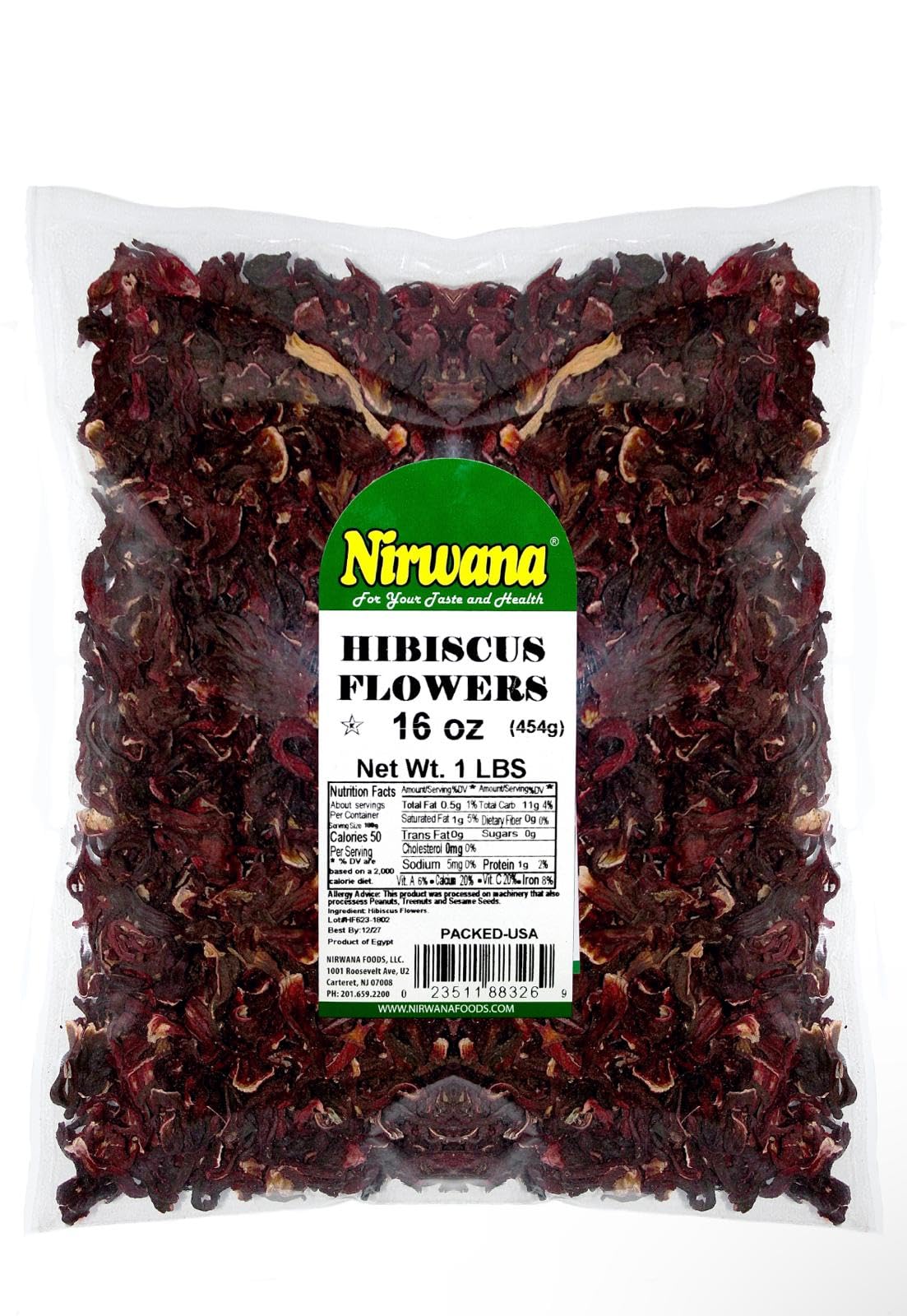 Nirwana dried hibiscus flowers for tea