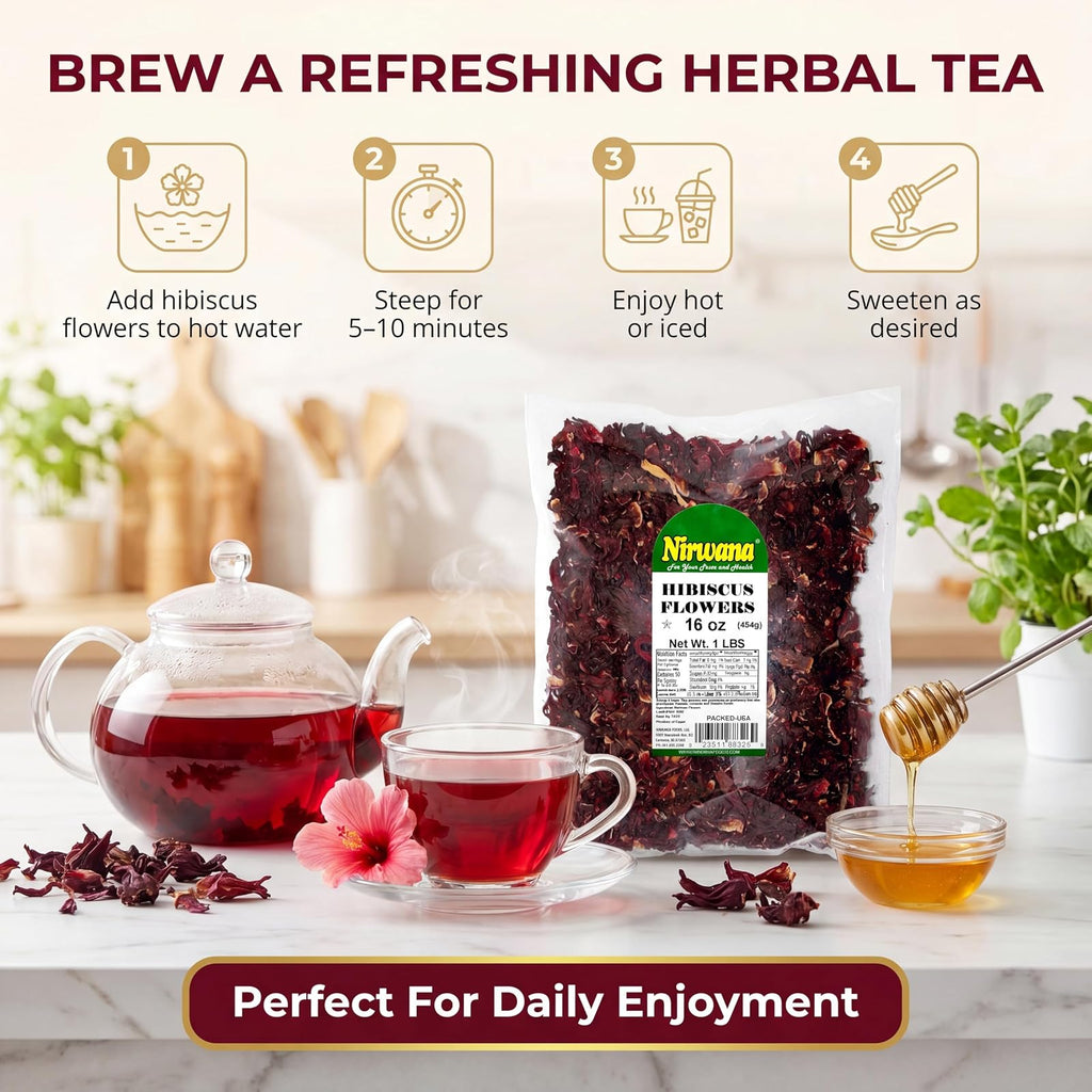 Nirwana hibiscus flowers for herbal detox