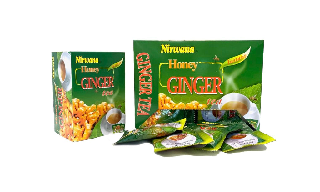 Nirwana honey ginger herbal tea sachets