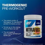 Nitraflex Burn pre-workout with fat burner
