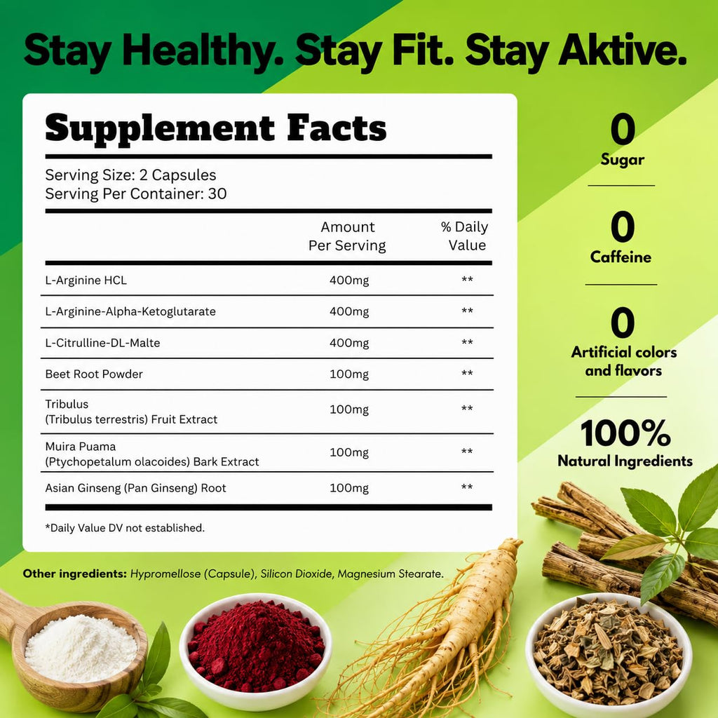 Nitric Oxide Booster for endurance