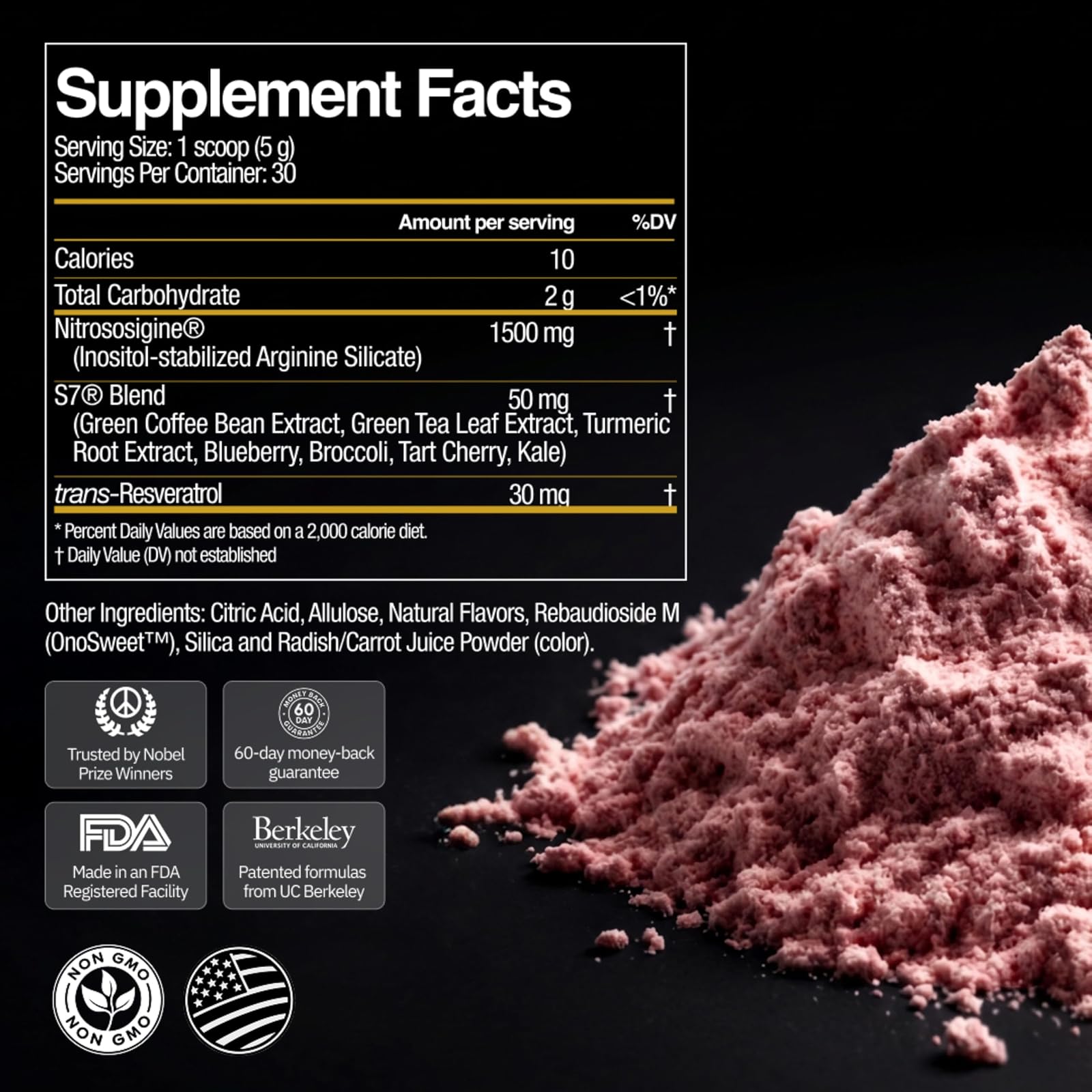 Nitric oxide booster for energy