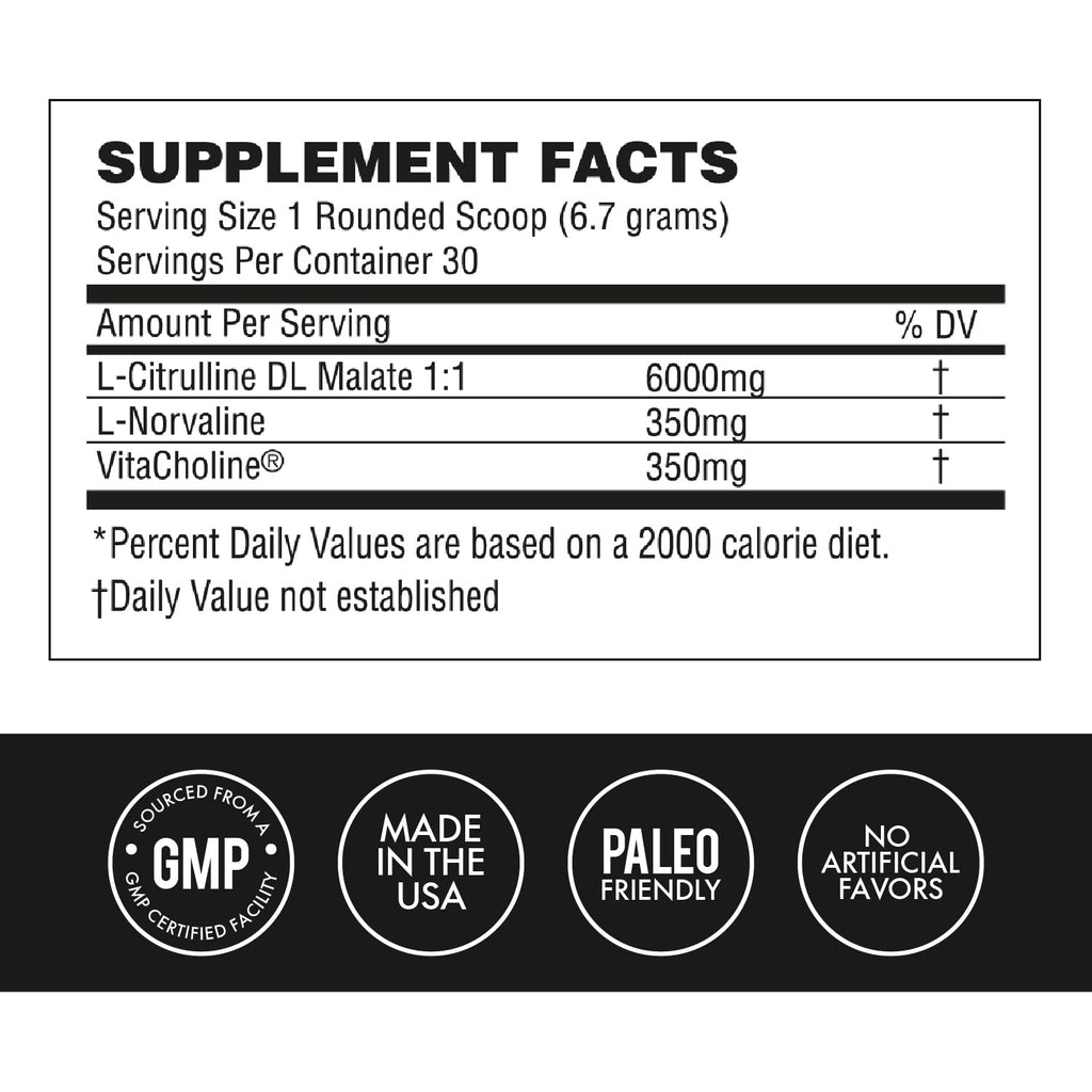 Nitric oxide booster for intense workouts