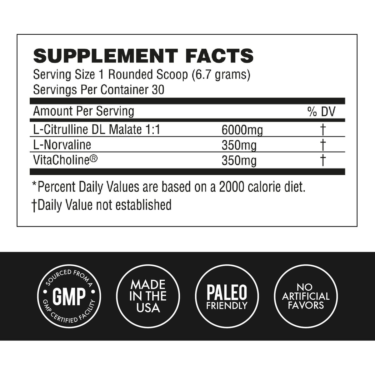 Nitric oxide booster for intense workouts