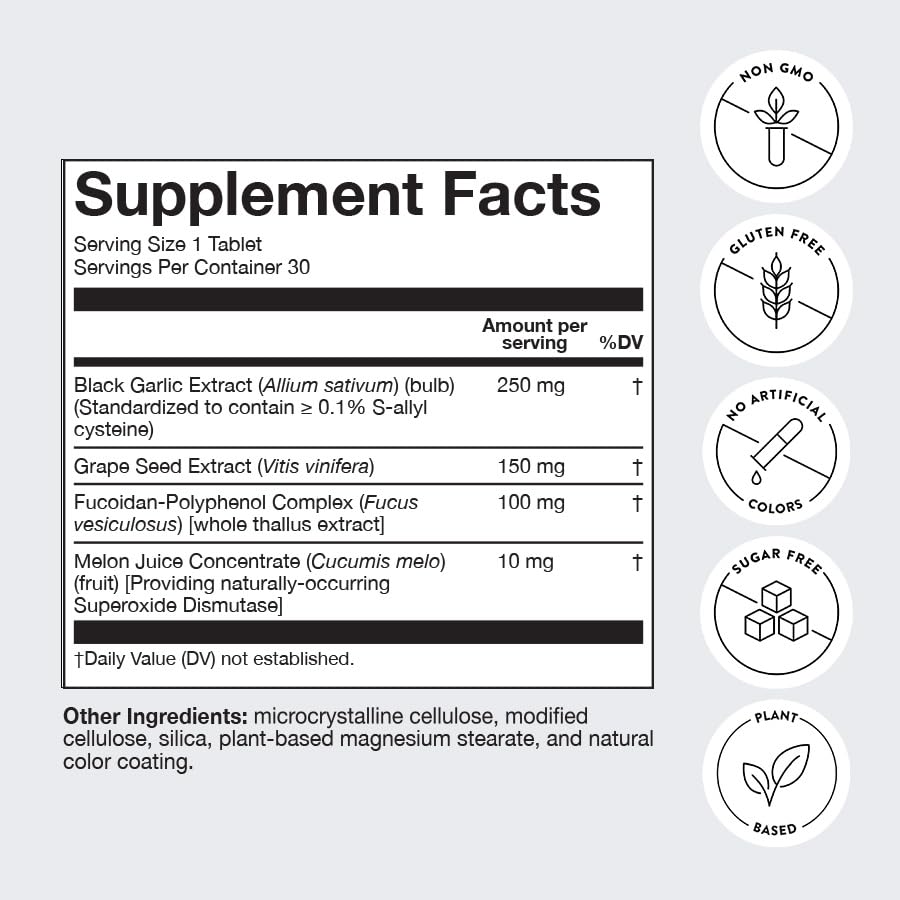 Nitric oxide booster with grape seed