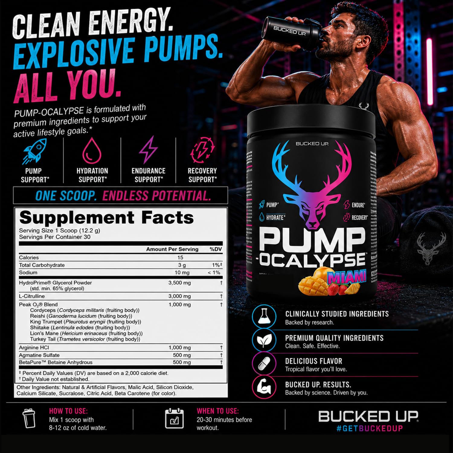 Nitric oxide for better muscle pumps