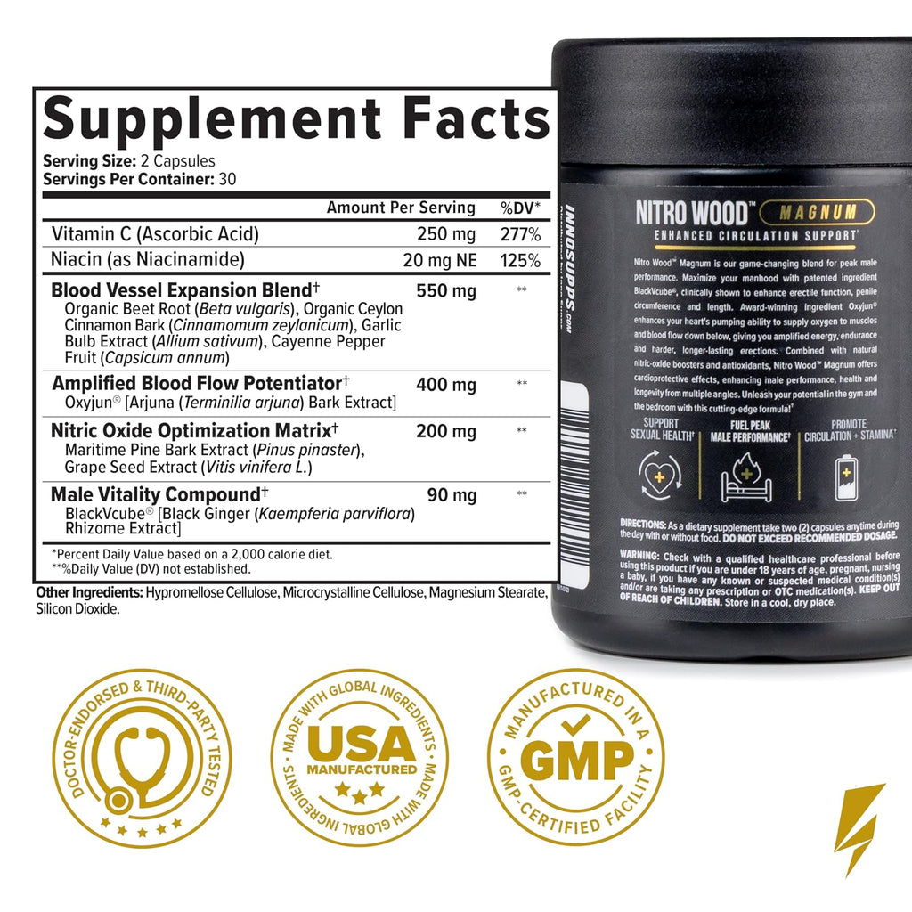 Nitro Wood pre-workout for muscle pump
