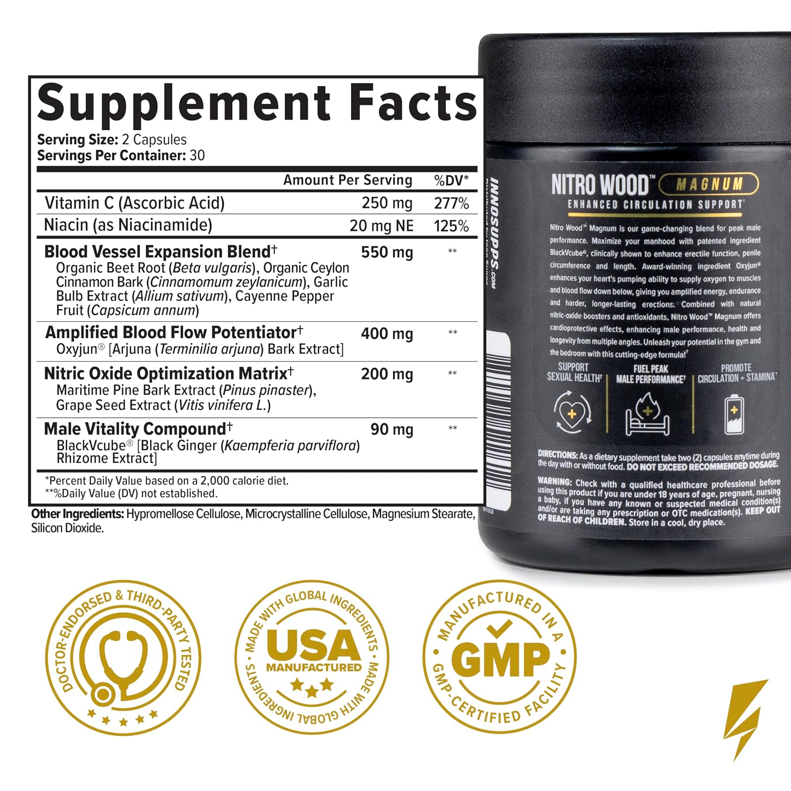 Nitro Wood pre-workout for muscle pump