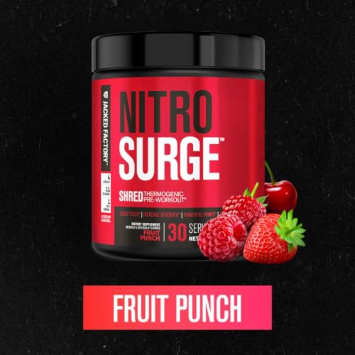NITROSURGE Shred pre-workout powder benefits