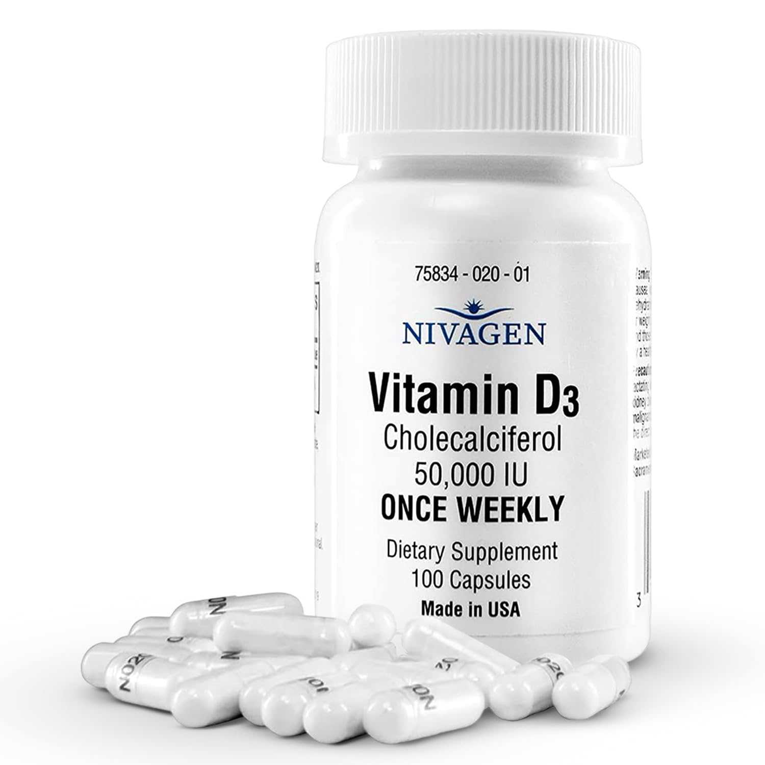 Nivagen Vitamin D3 50000 IU capsules
