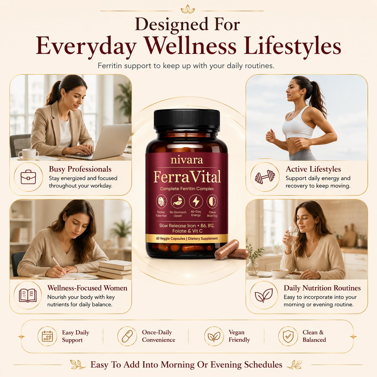 Nivara Ferravital for energy enhancement