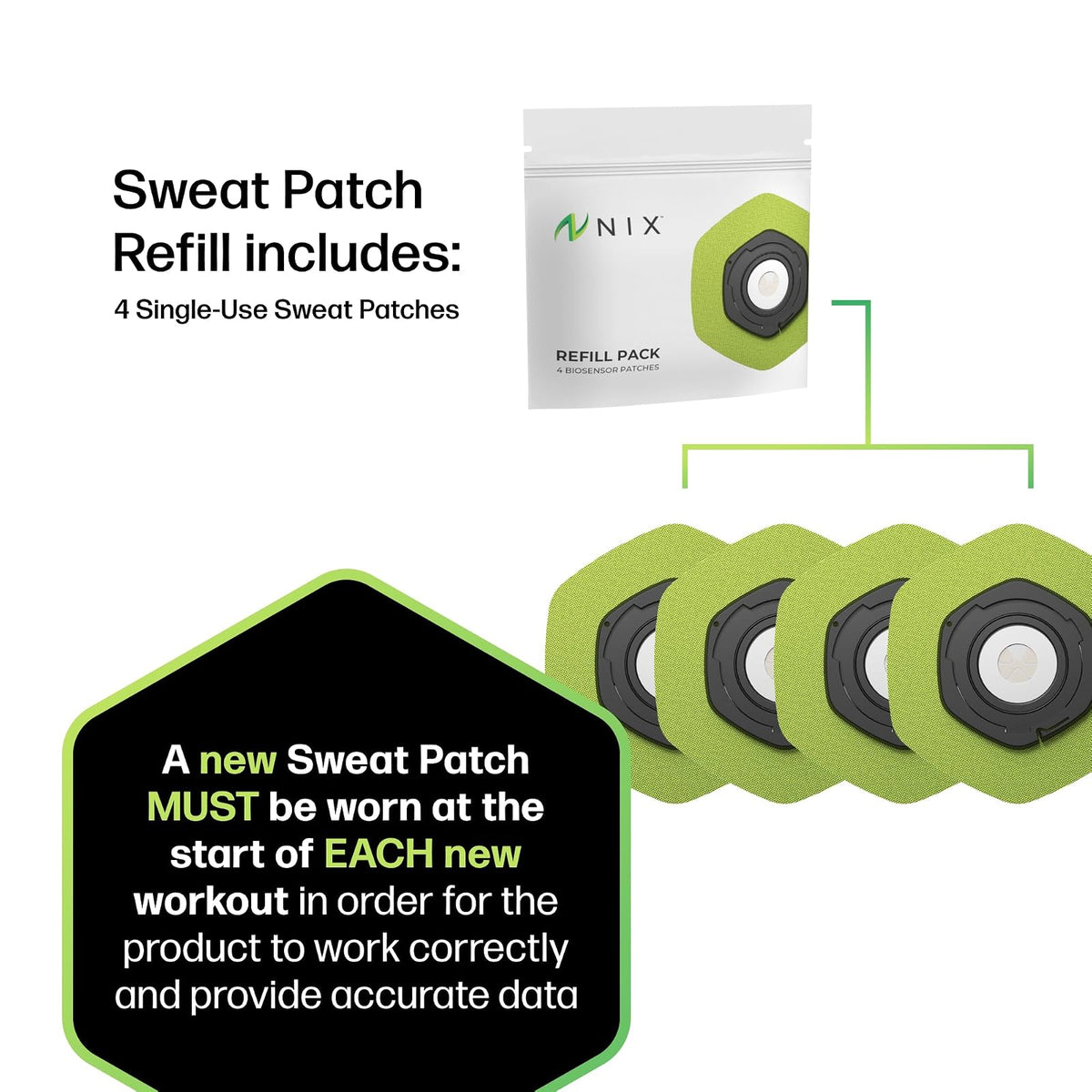 Nix hydration patches for athletes
