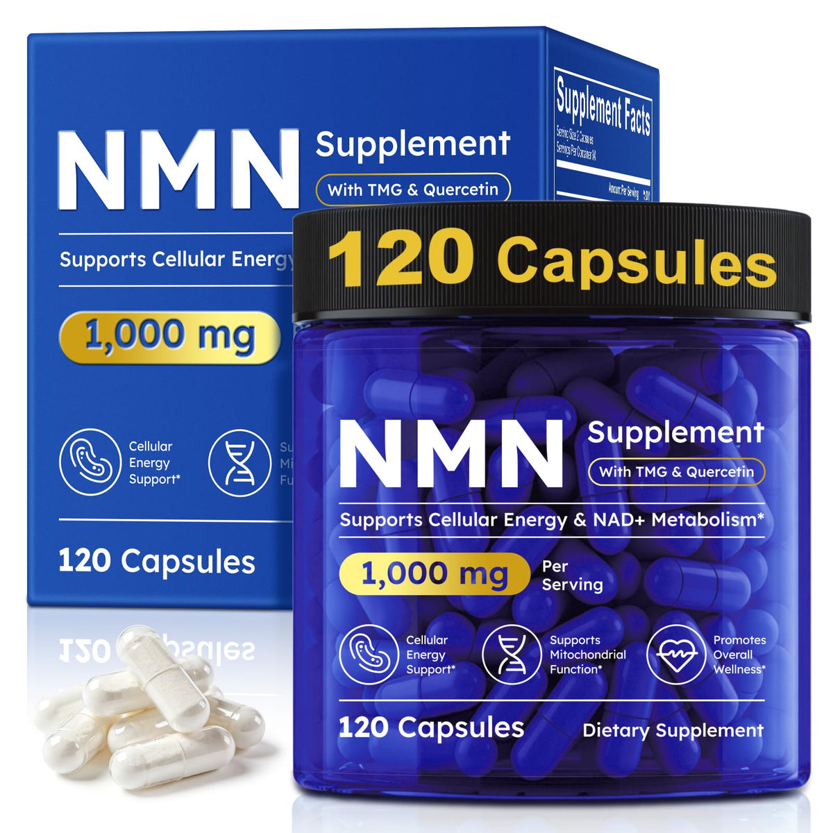 NMN Complex 600 mg veggie capsules