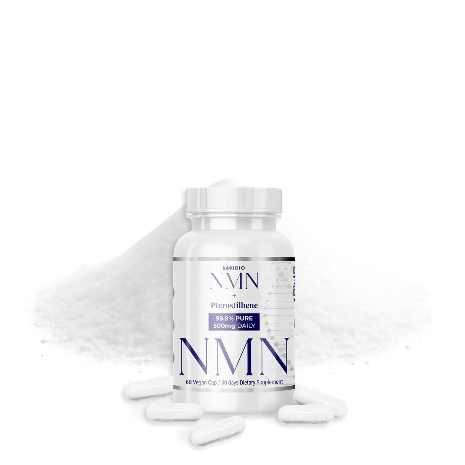 NMN Pterostilbene antioxidant capsules