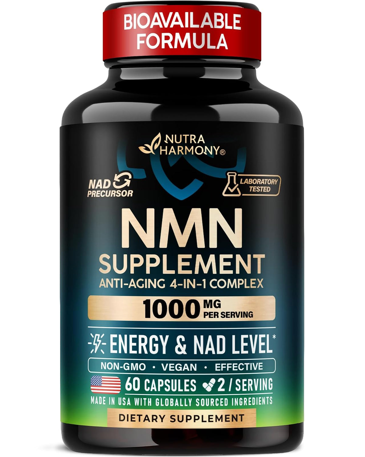 NMN supplement 1000 mg capsules