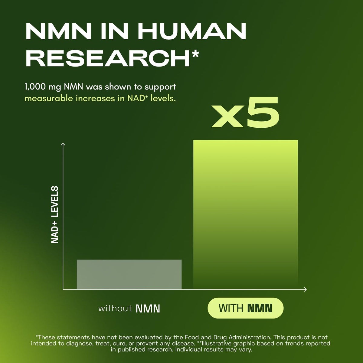 NMN supplement powder supports longevity