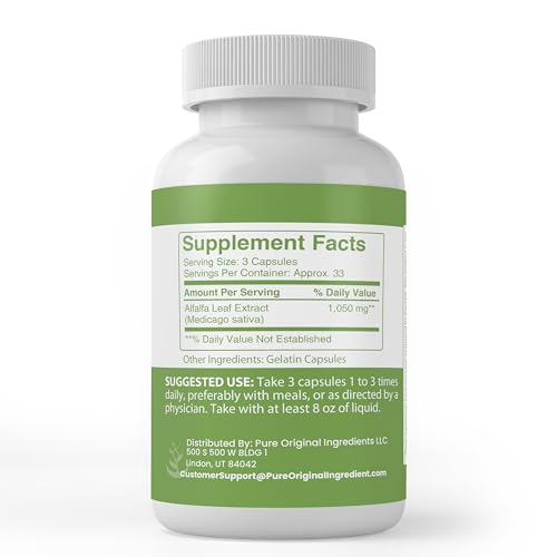 no additives alfalfa leaf