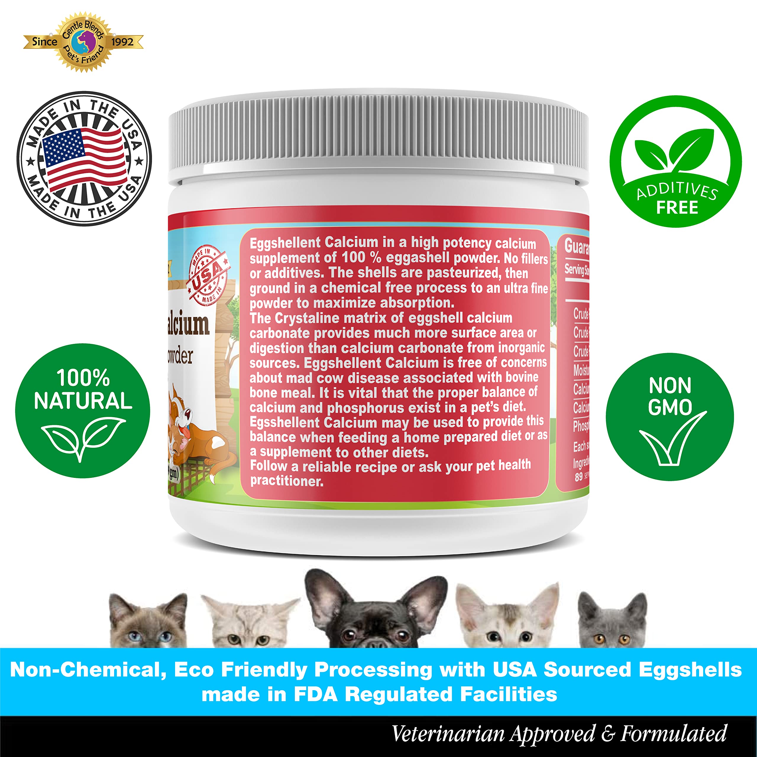 no additives calcium for pets