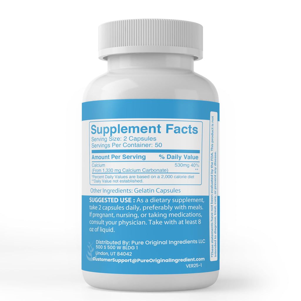 no additives calcium supplement benefits