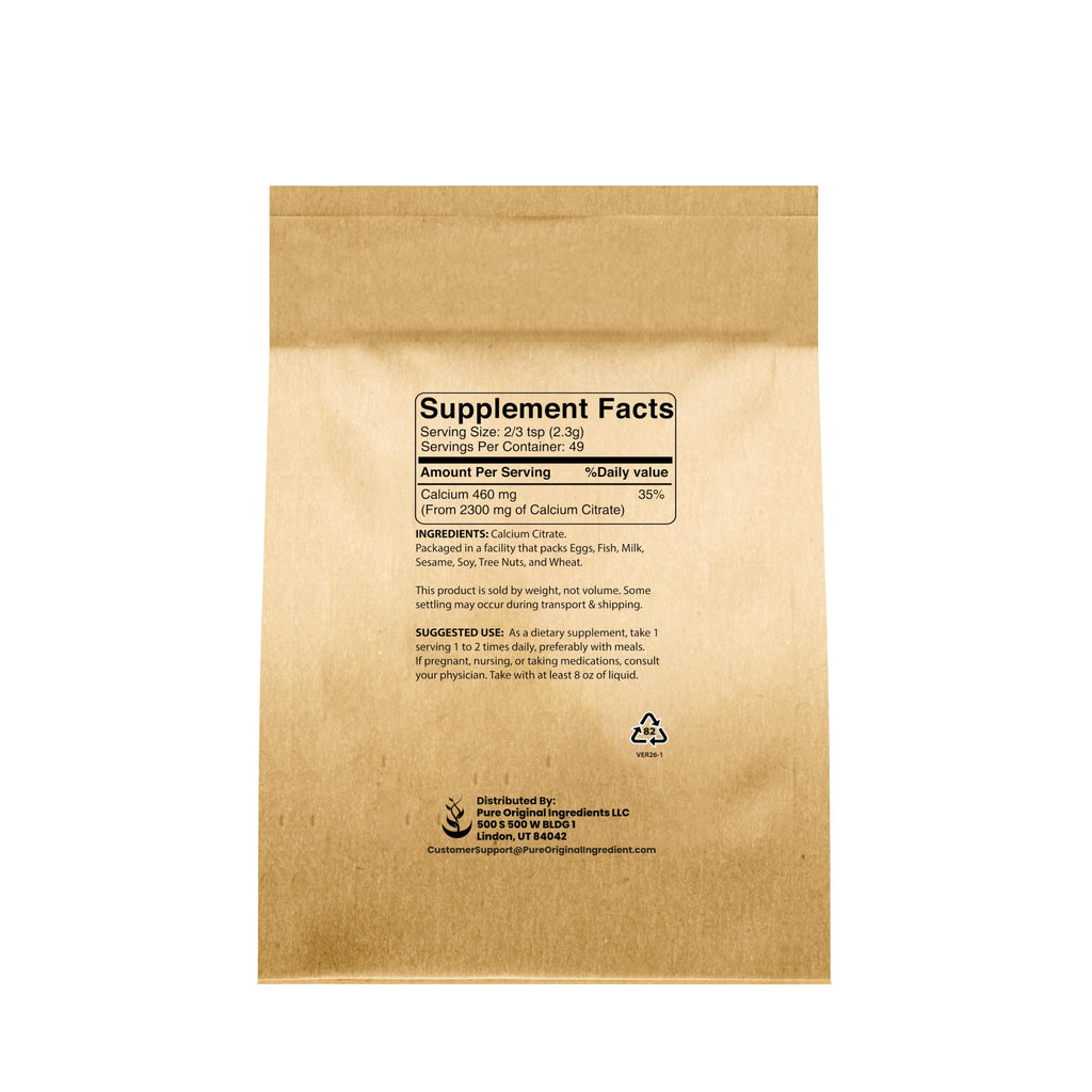 no additives calcium supplement