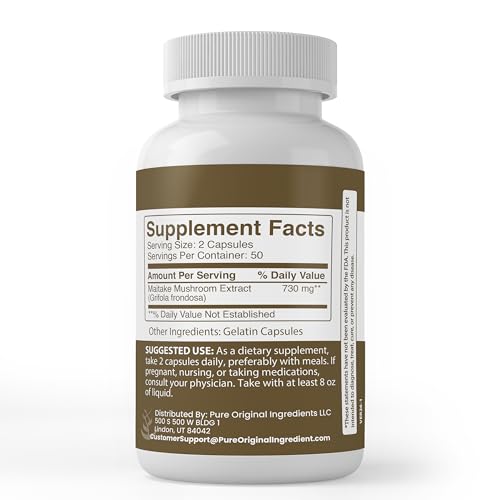 No additives in mushroom capsules