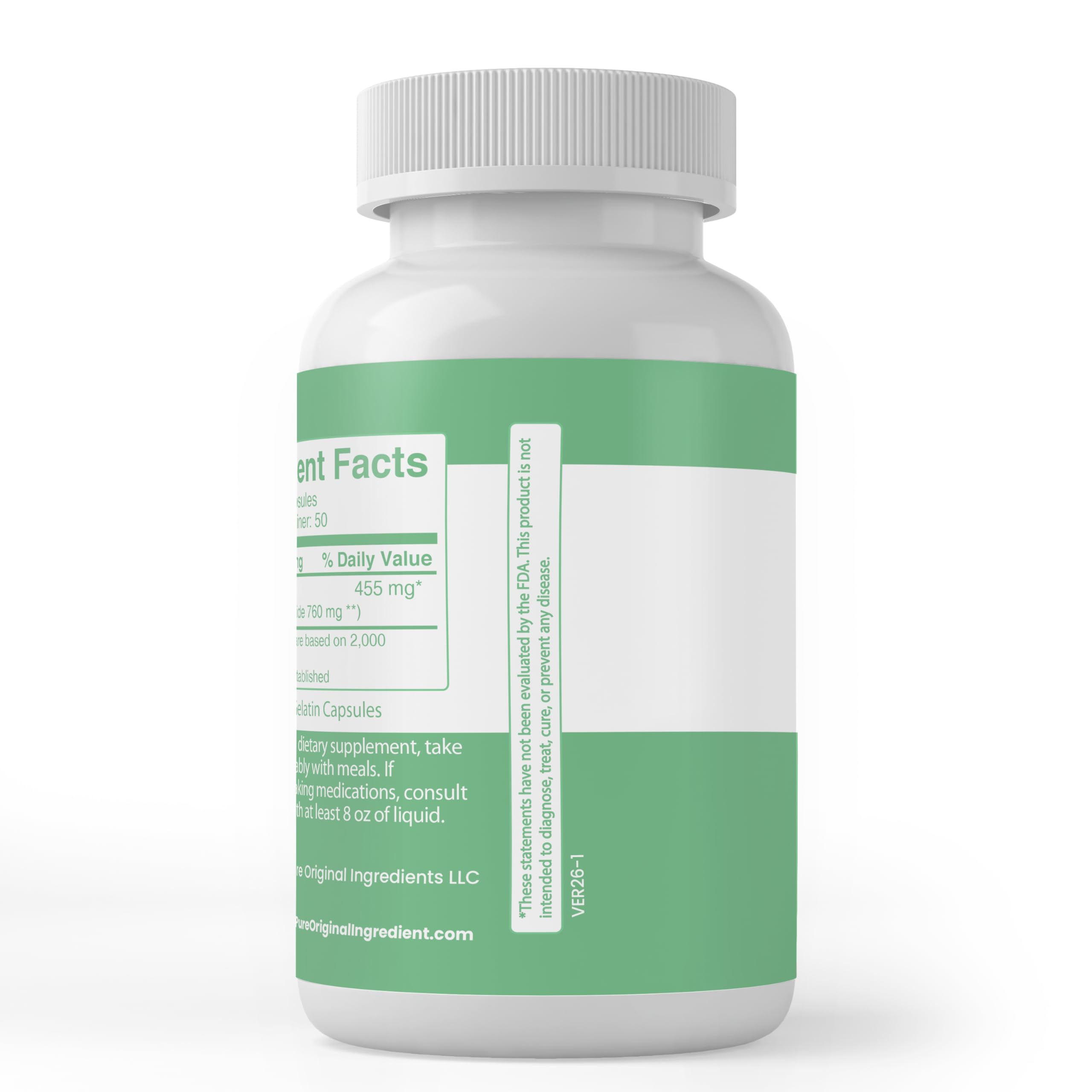 no additives magnesium capsules