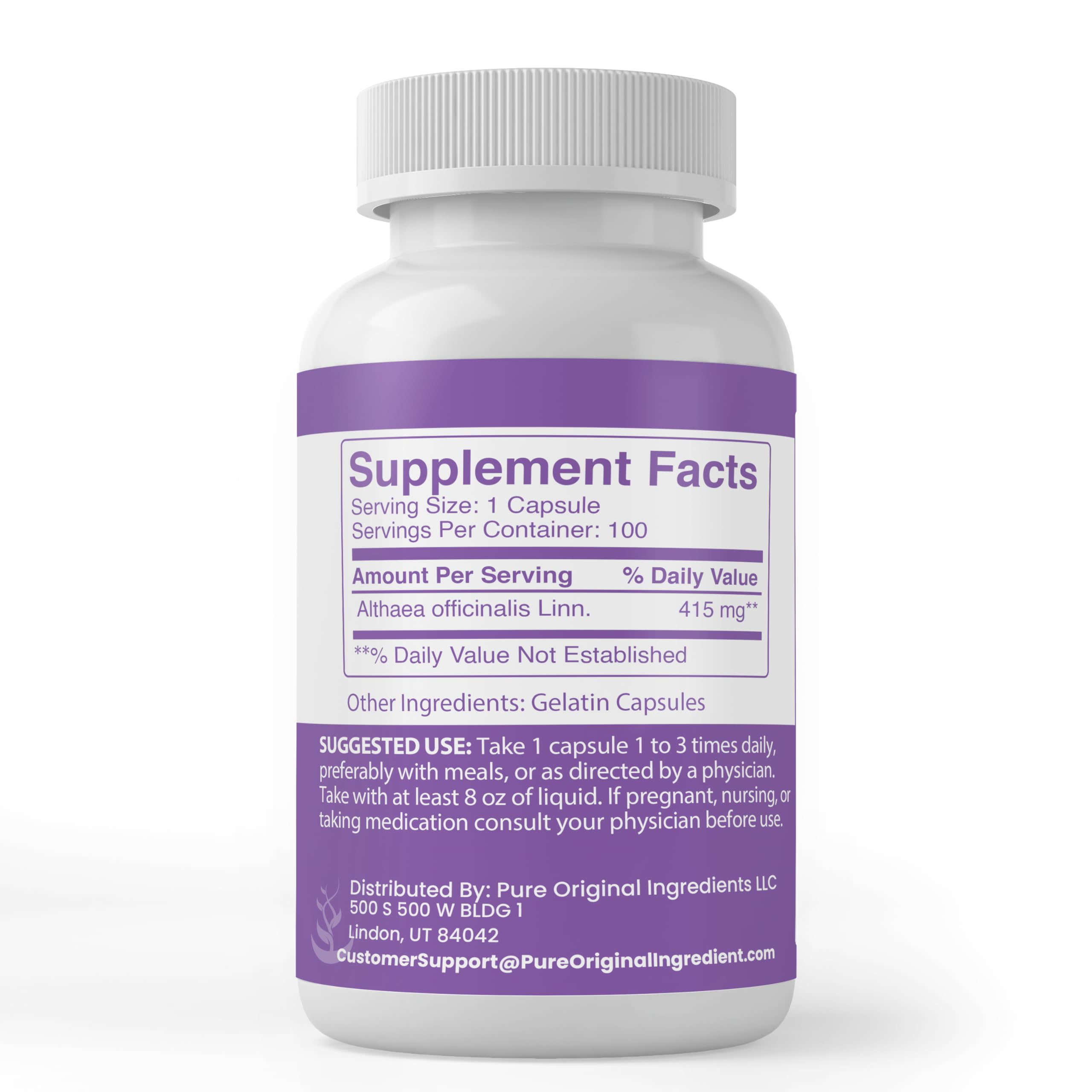 no additives marshmallow root capsules