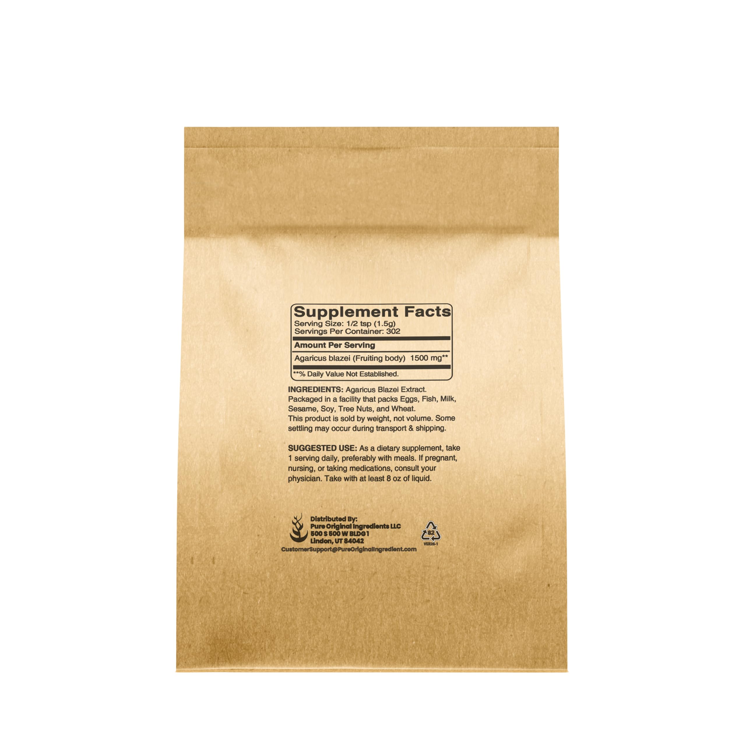 no additives mushroom powder