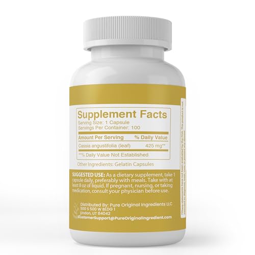 no additives senna leaf capsules