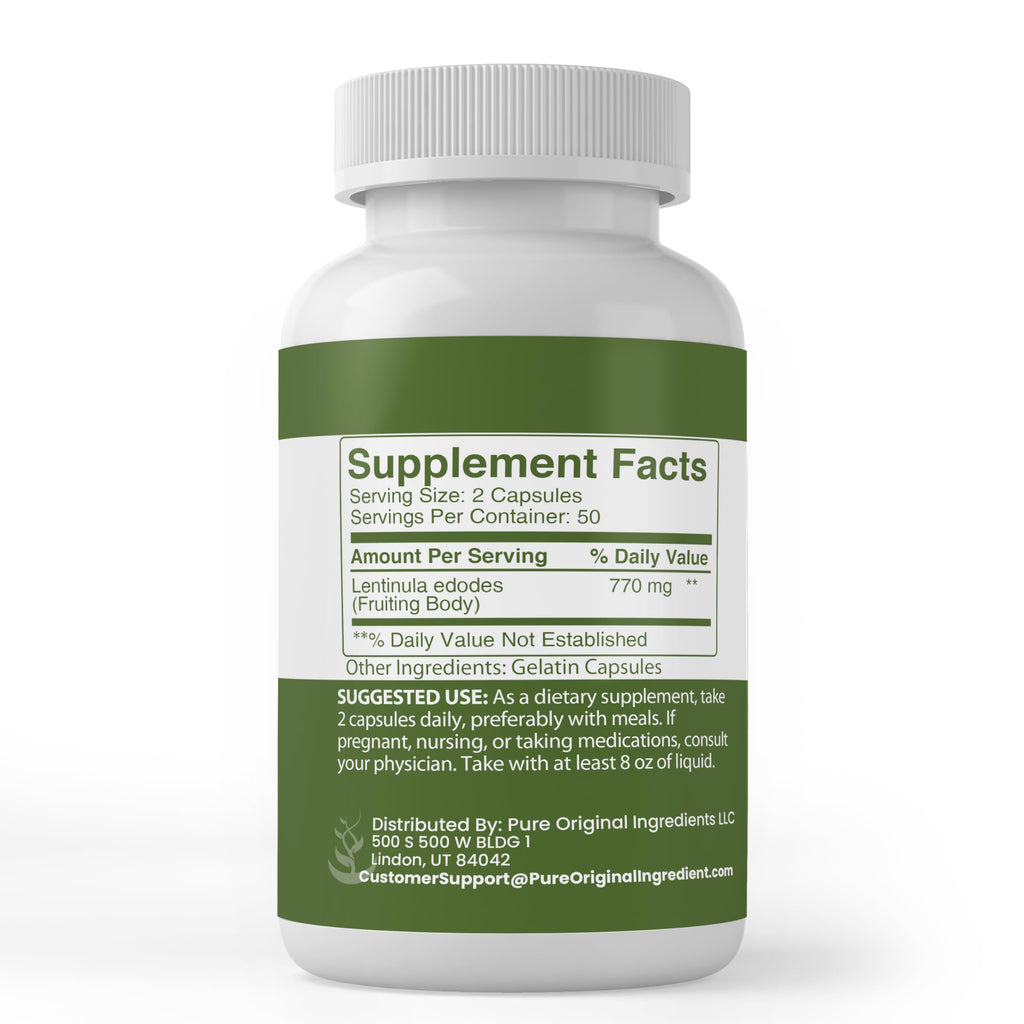 no additives shiitake mushroom extract