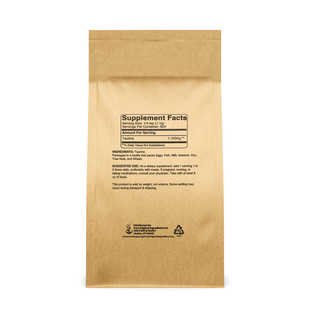 no additives taurine powder benefits